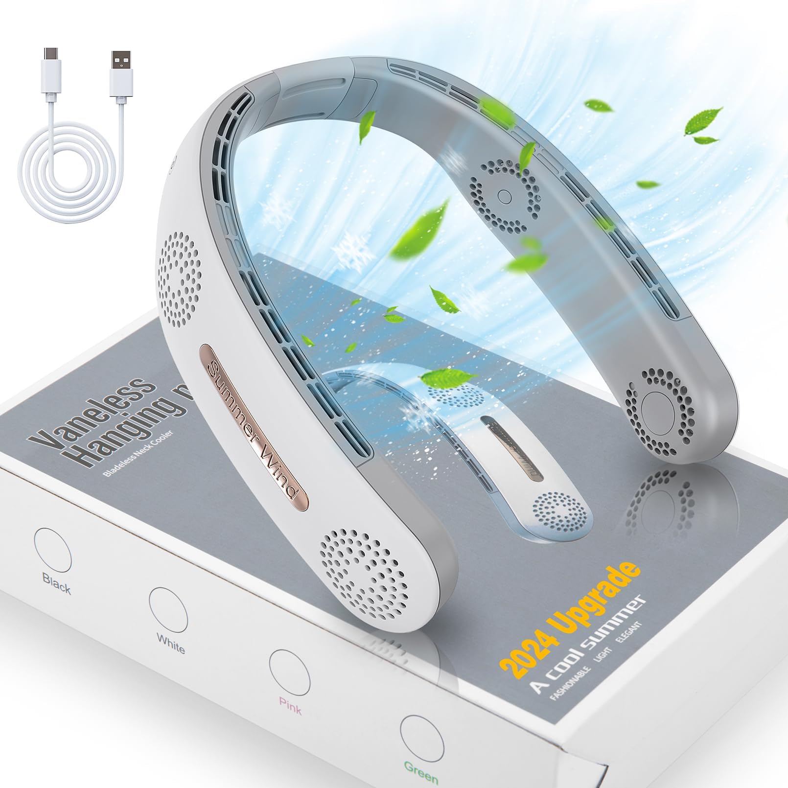 Amazon.com: NEXAIR Portable Neck Fan - 3 Speed Rechargeable Bladeless ...