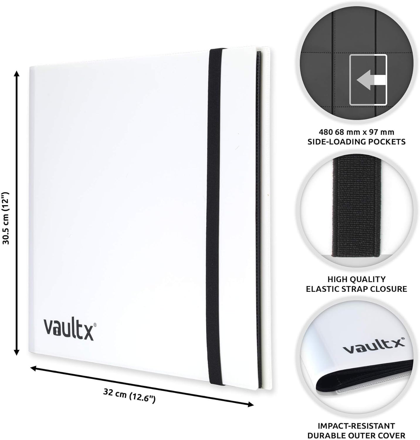 Vault X ® Binder – 12 Pocket Trading Card Album Folder – 480 Side ...