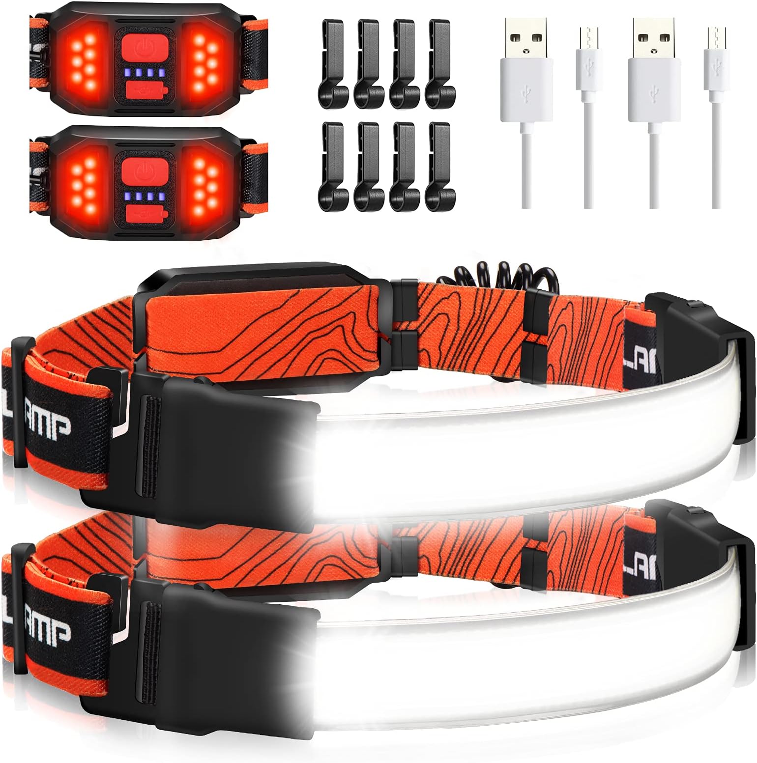 Amazon.com: Spriak LED Rechargeable Headlamp, 1000lumens 230° Widebeam ...