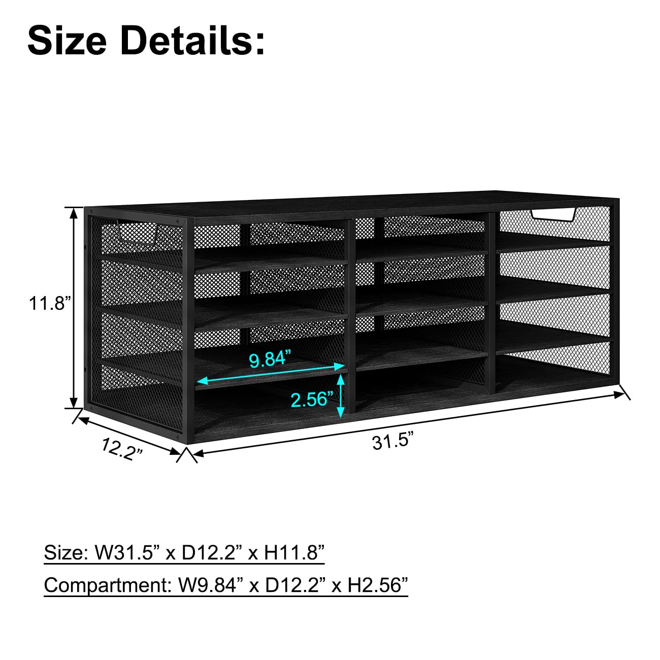 Snapklik.com : Adjustable Mail Sorter Organizer, Countertop Literature ...