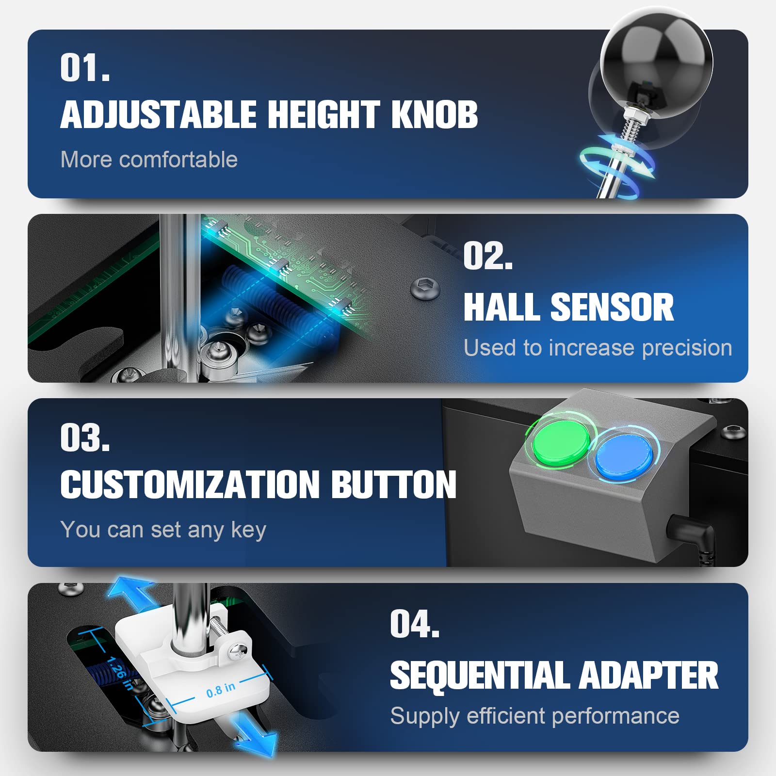 Snapklik.com : Aikeec USB Truck Simulator Gear Shifter For Logitech G27 ...