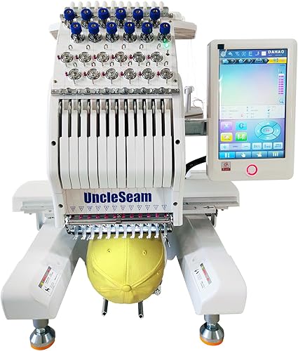 Compact Embroidery Machine with 12 Needles, 1200SPM Max Speed, 10 ...