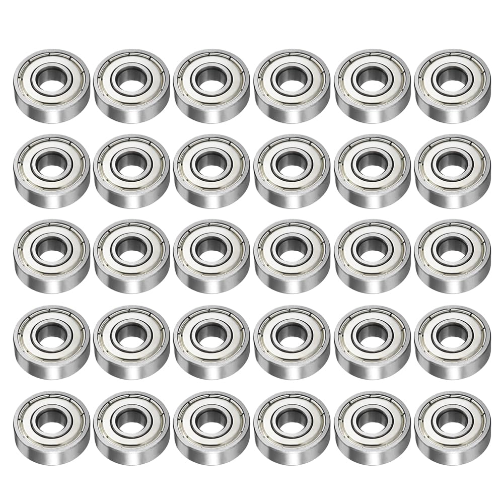 Saipor 30PCS 608ZZ Ball Bearings Kit, Double Shielded Miniature Deep ...