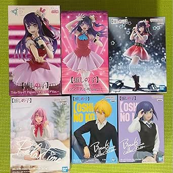 Amazon.co.jp: Ai Hoshino Minami Kotobuki Aqua, Akane Kurokawa, 6 Pieces ...