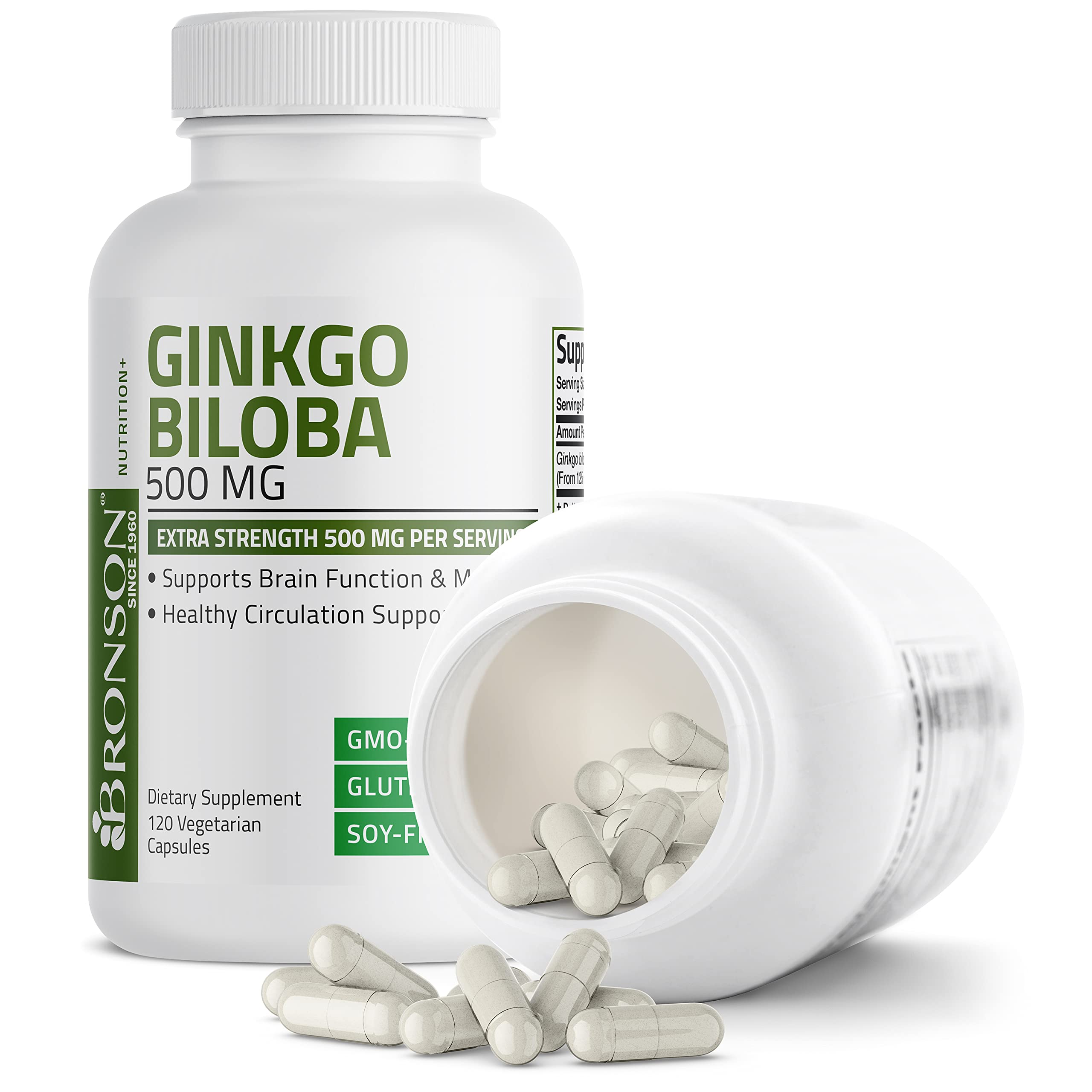 Snapklik.com : Bronson Ginkgo Biloba Extra Strength Supports Brain ...