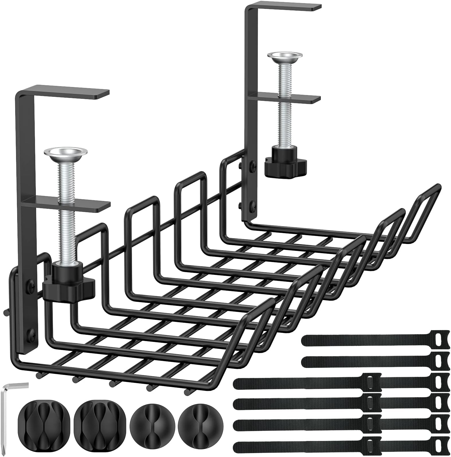 Mokani Cable Management Under Desk Tray No-Drill Desk Cable Wire ...