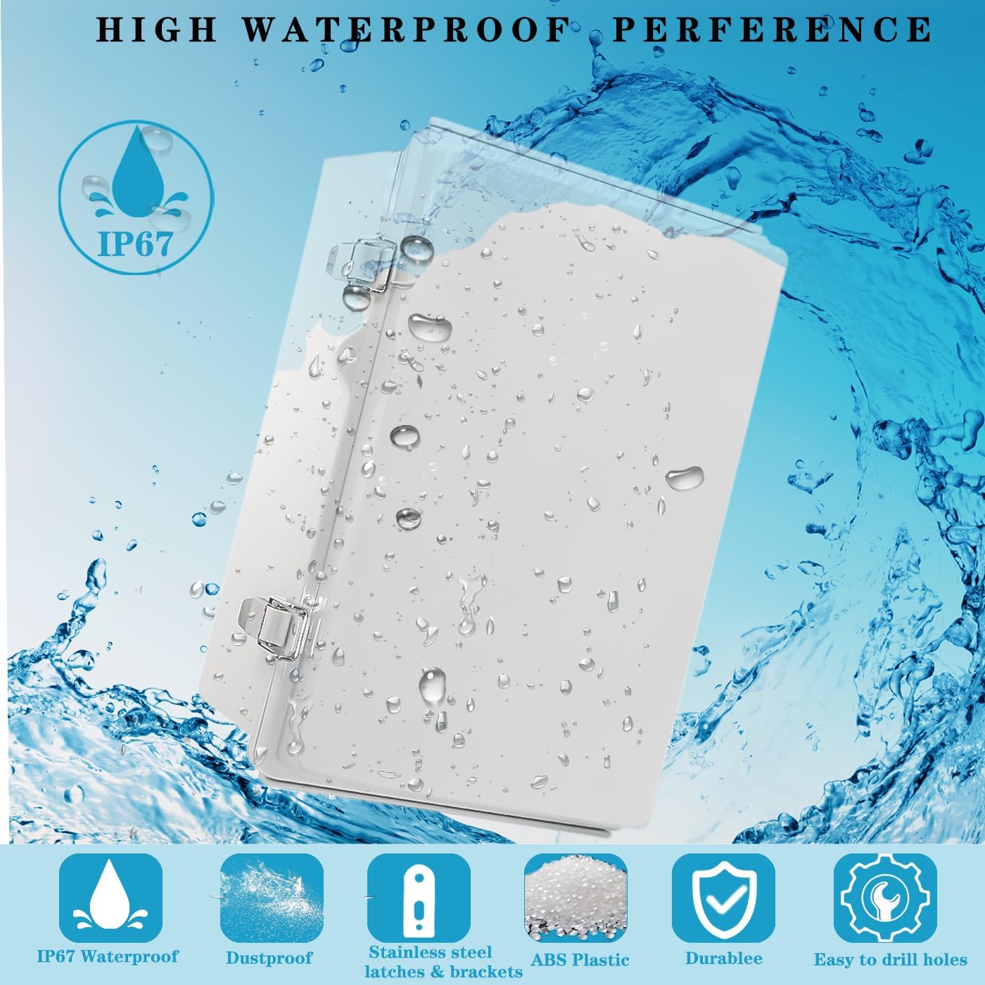 Snapklik.com : YETLEBOX Waterproof Electrical Box Junction Box ...