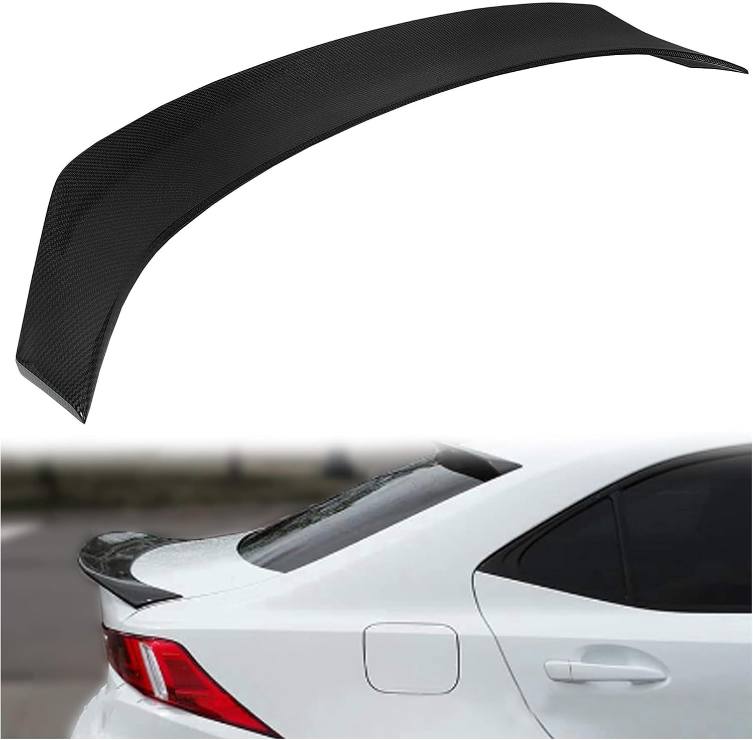 Amazon.com: ECOTRIC Rear Trunk Spoiler Wing Lid Compatible with 14-20 ...