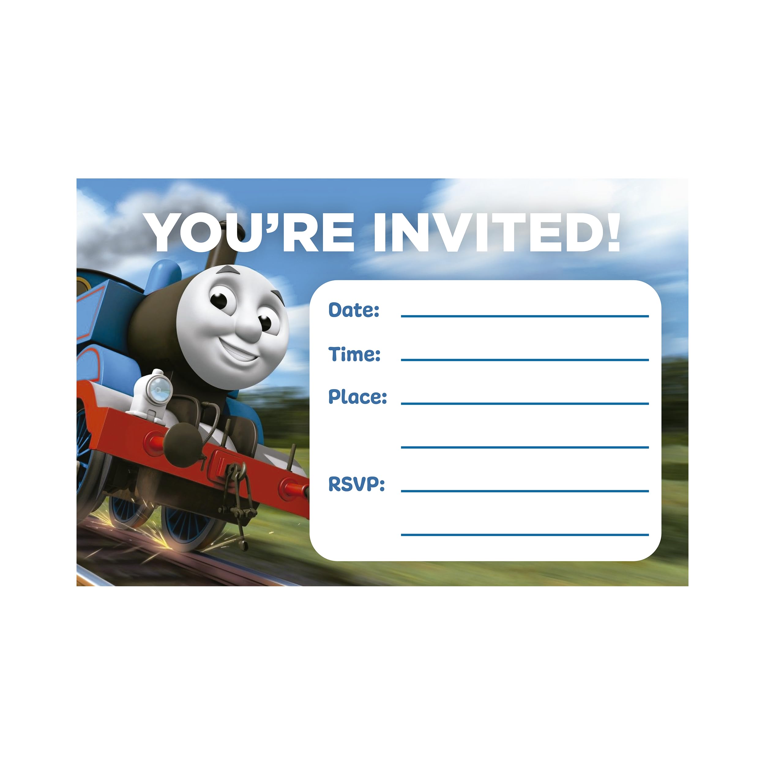 Thomas The Tank Engine Birthday Invitation Templates For A Girl Thomas