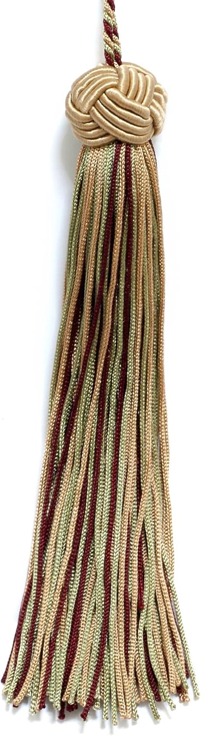 Amazon.com: DÉCOPRO Set of 10 Sand, Burgundy, Light Green Woven Head ...