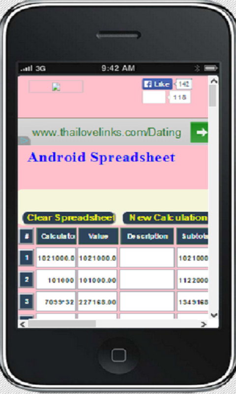 Mobile Spreadsheet - App on Amazon Appstore