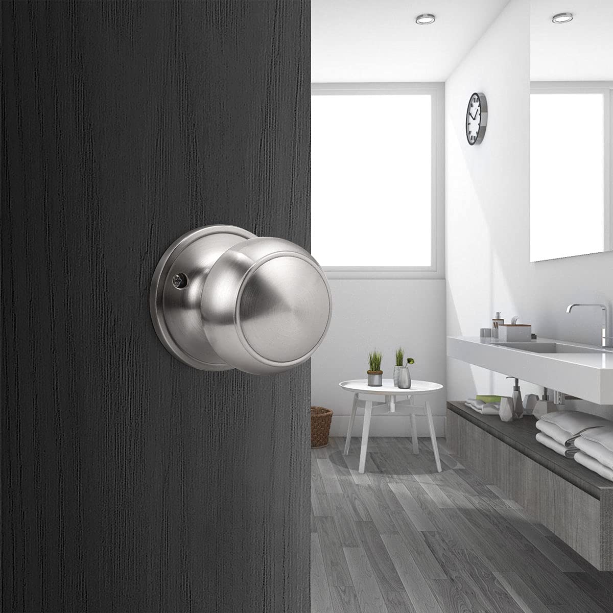 Snapklik.com : Door Lockset Stainless Steel Keyless Half Dummy Door ...