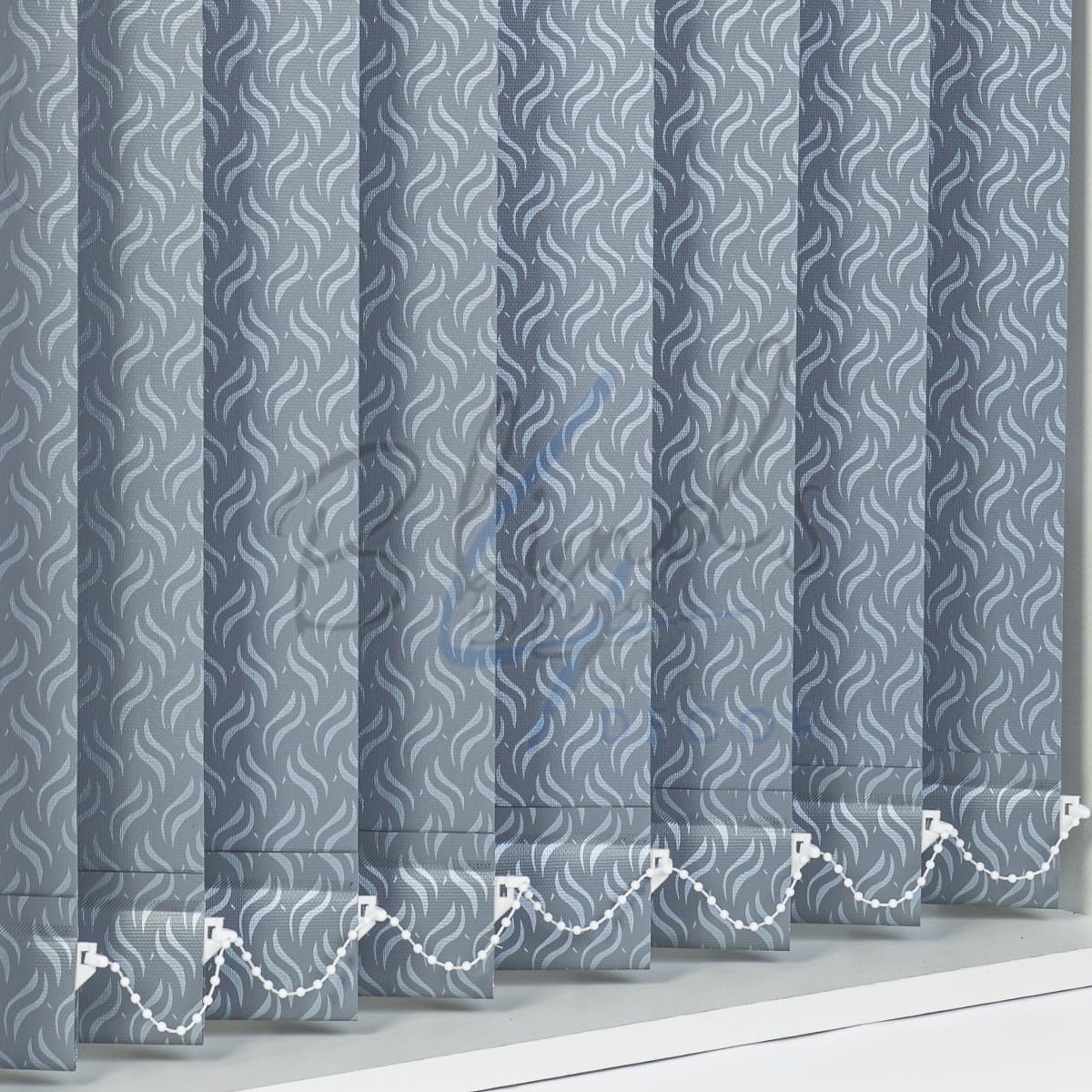 Made to Measure PVC Blackout Vertical Blinds Replacement Slats 89mm (3. ...