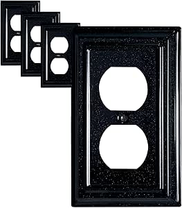 Funkiim Metal Decorative Wall Plate, Electrical Outlet Covers,Light ...