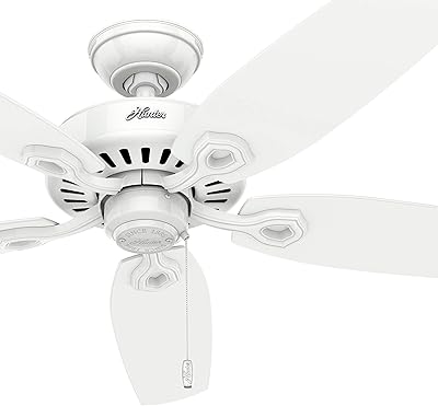 Hunter Fan 52 inch Contemporary Brushed Nickel Indoor Ceiling Fan with ...