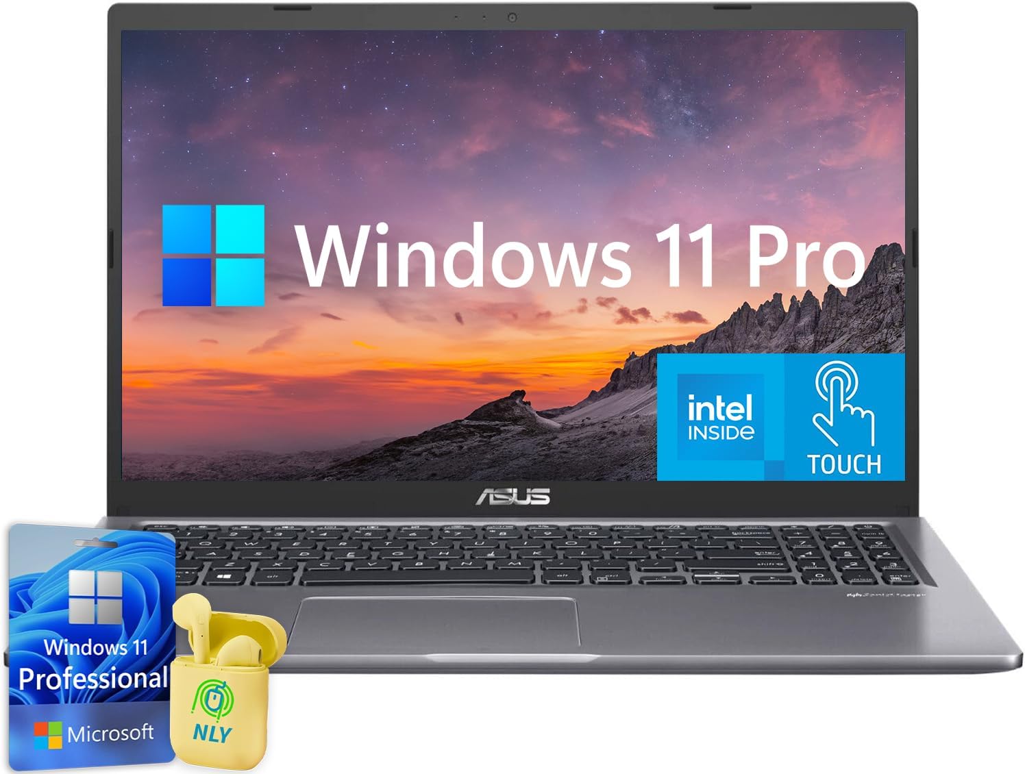 Amazon.com: ASUS Vivobook Touch Screen Business Laptop Computer, 15.6 ...