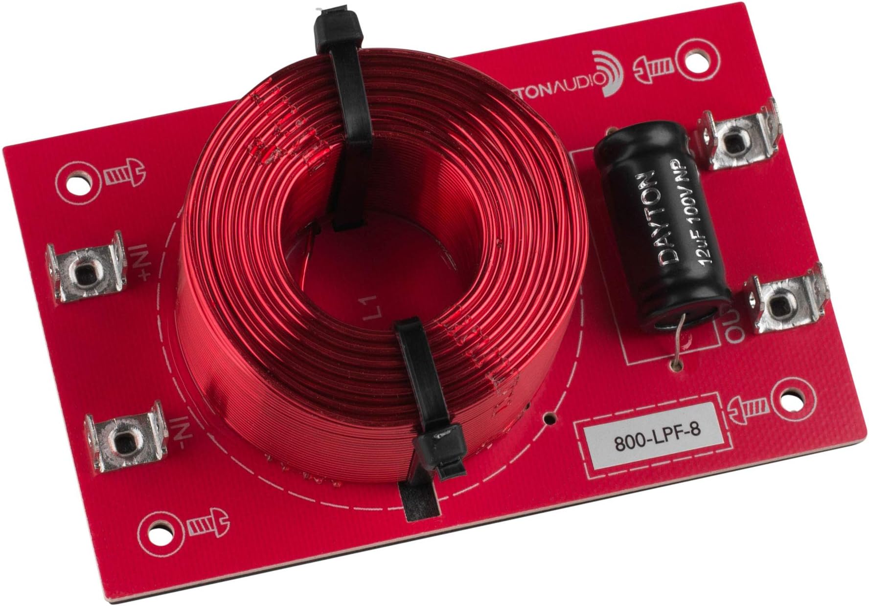Amazon.com: Dayton Audio 800-LPF-8 Low Pass Speaker Crossover 800 Hz 12 ...