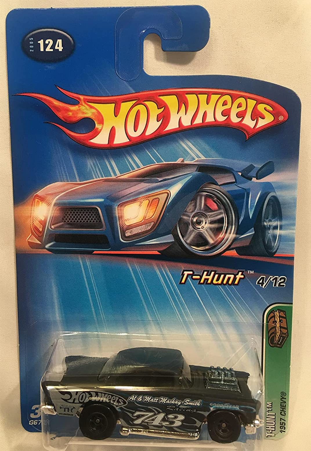 Hot Wheels 2005 T-Hunt '57 Chevy #124 Real Rider Diecast 1:64 ...