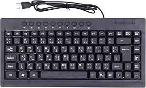 Amazon.com: Mini Keyboard, Ergonomic Design Practical Sturdy Wired ...