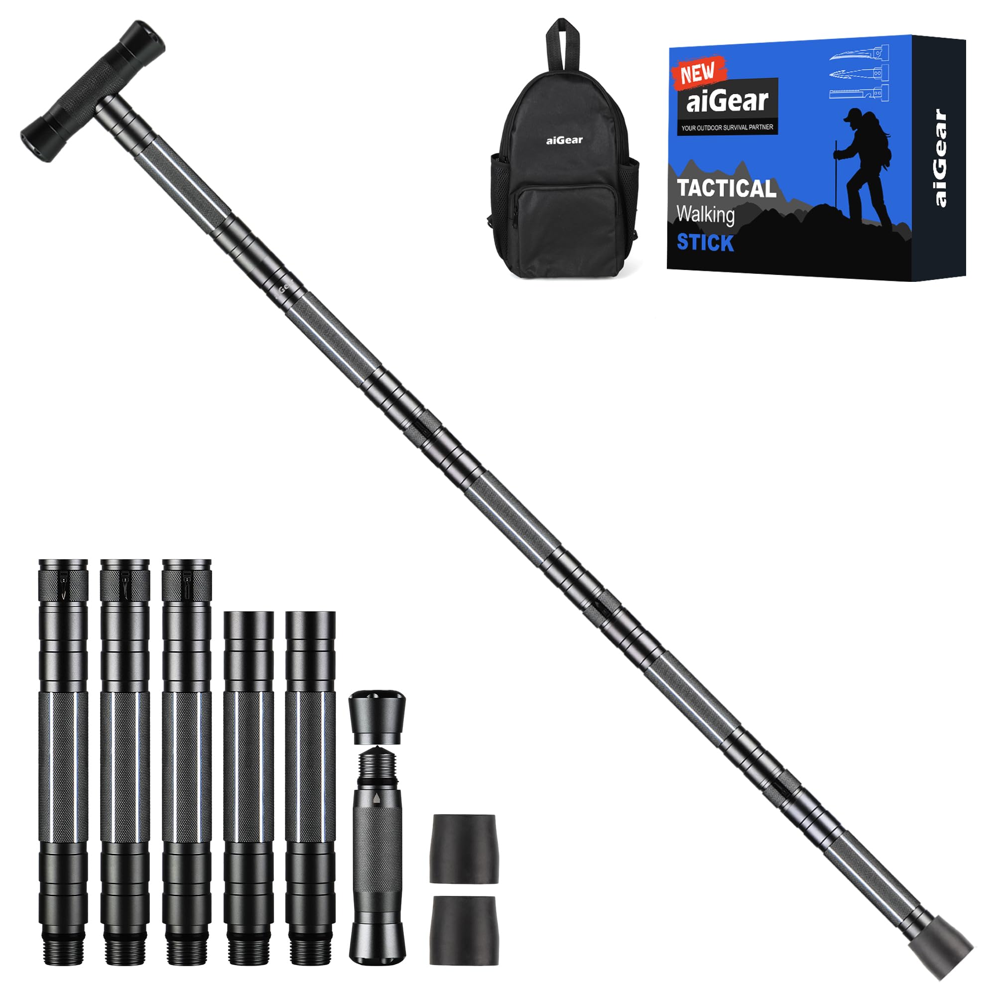 Snapklik.com : aiGear Walking Stick - Upgraded Aluminum Hiking Poles