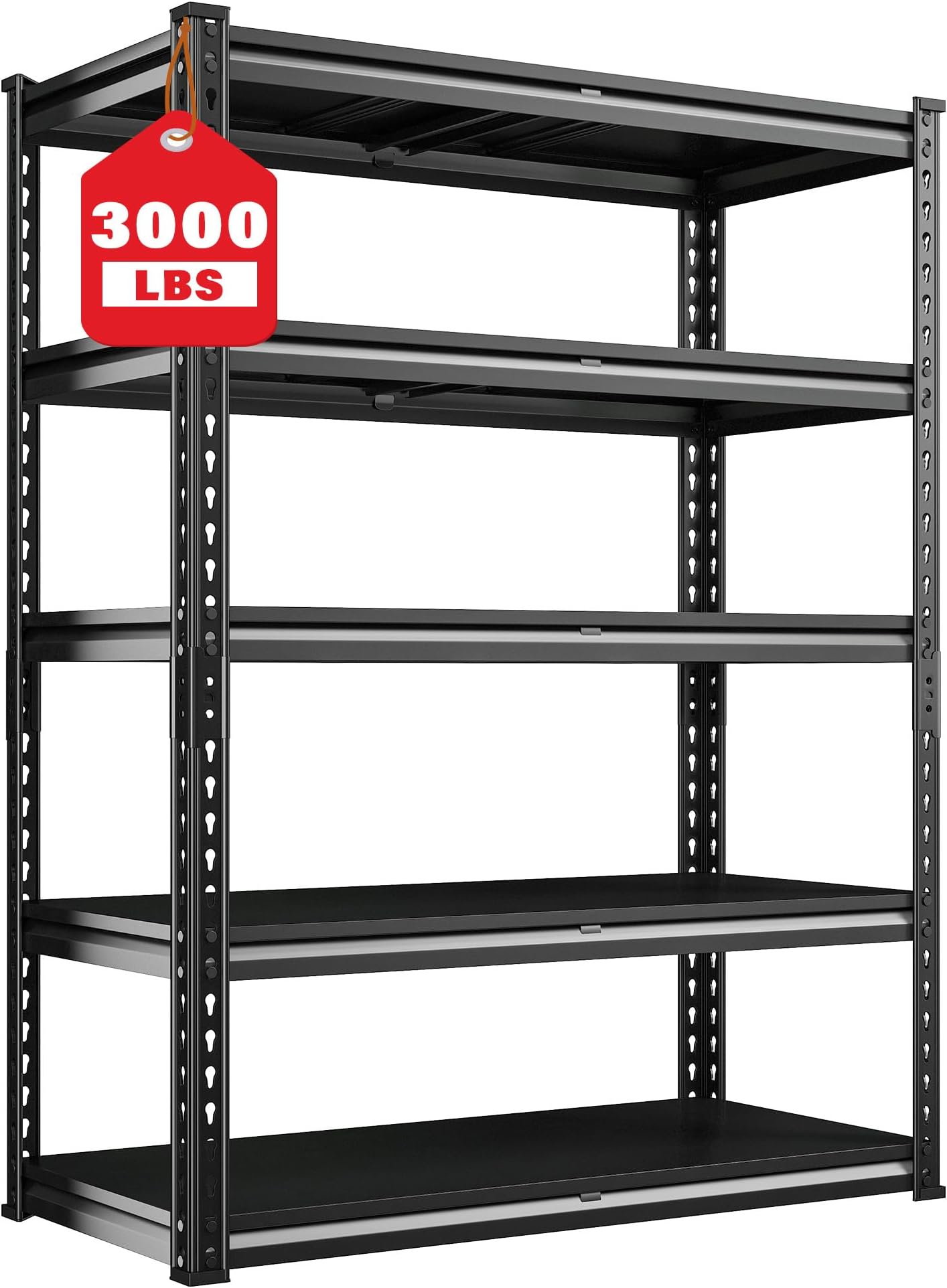 Amazon.com: REIBII 3000 LBS Garage Shelving 72" H Storage Shelves Heavy ...