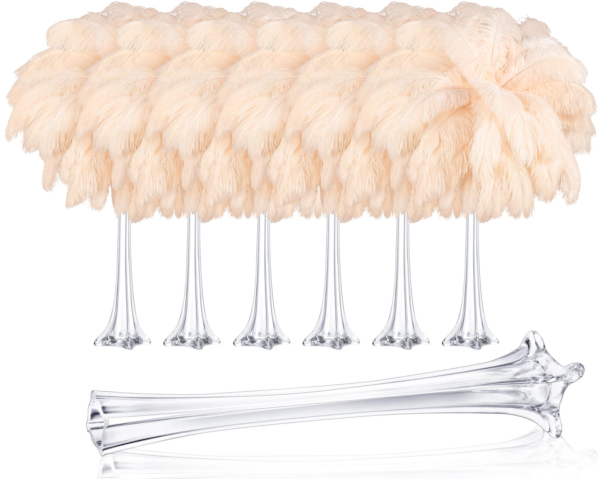 Amazon.com: meekoo 6 Pcs Eiffel Tower Vases for Centerpieces with ...