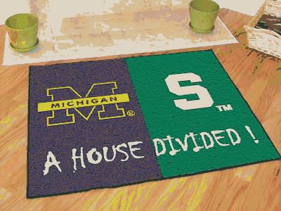 Amazon.com : House Divided Michigan - Michigan State - All-Star Mat ...