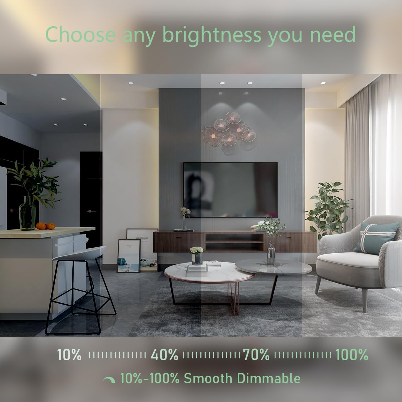 Soliseed 56 Inch LED Can Lights Length Adjustable Recessed Lights ...