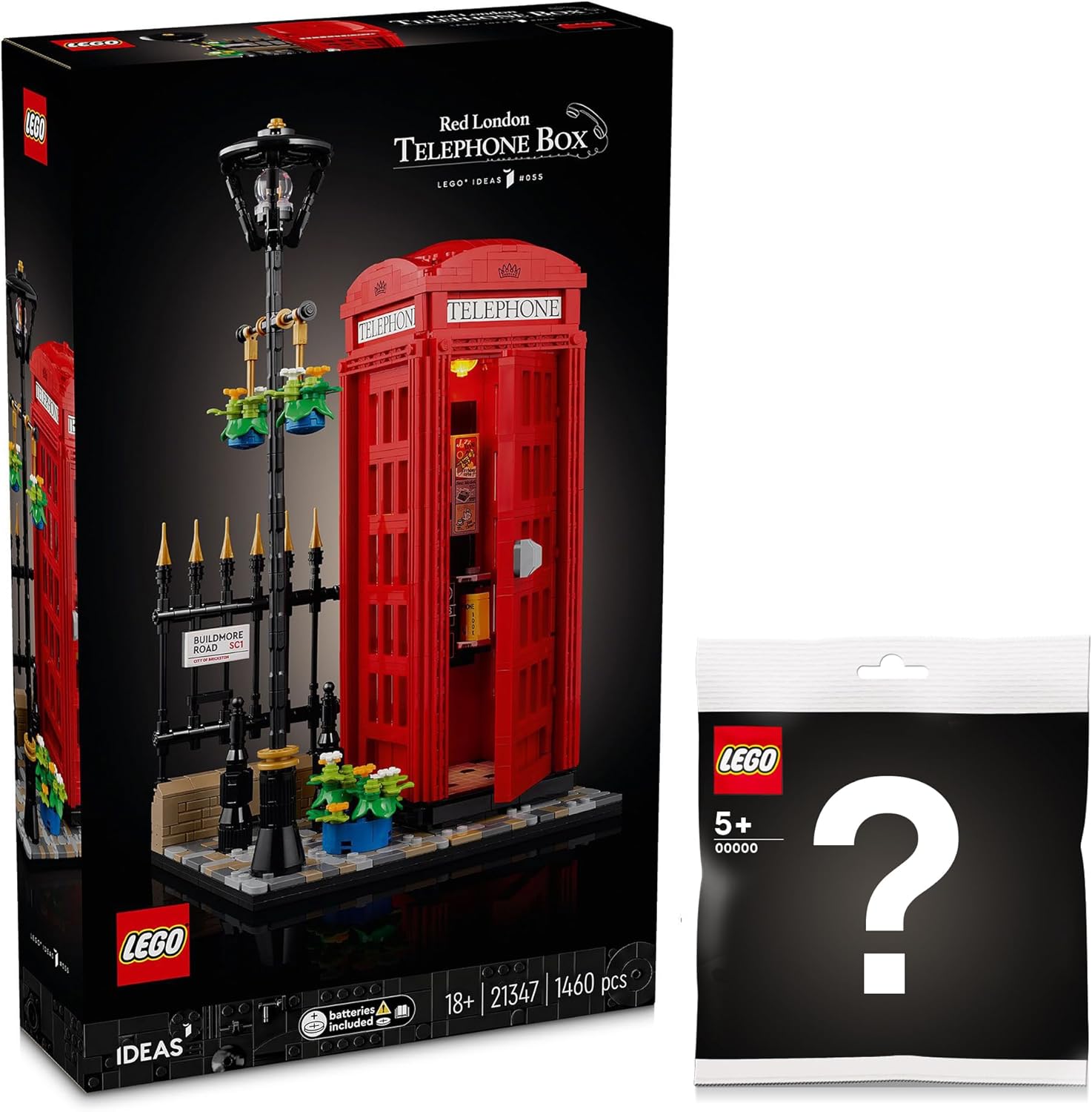 Lego Red London Telephone Box with Polybag Surprise, Desk Decoration ...