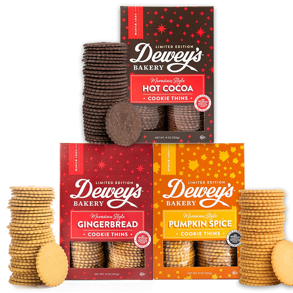 Amazon.com: Dewey's Bakery Pumpkin Spice, Hot Cocoa & Gingerbread ...