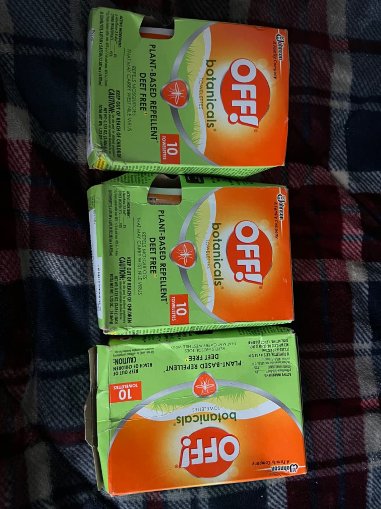 Amazon.com: Off Botanicals Towelettes Wipes Natural Insect Mosquito ...