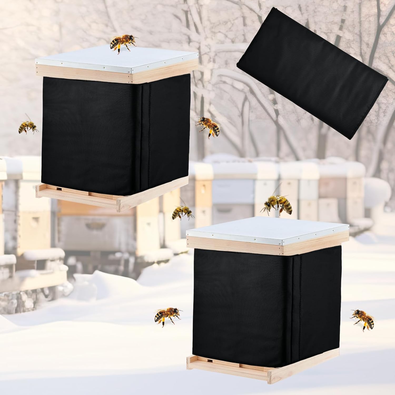 Amazon.com: CHANGE MOORE Bee Hive Wrap, 8 & 10 Frame Winter Protection ...
