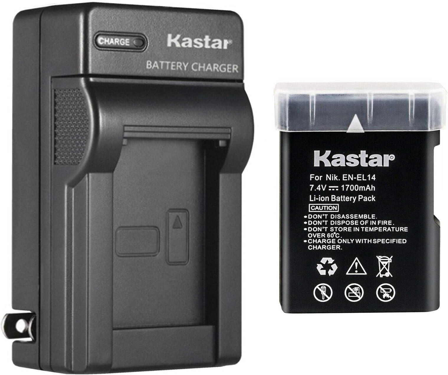 Amazon.com: Kastar 1-Pack EN-EL14 Battery and AC Wall Charger Replacement for Nikon Coolpix ...