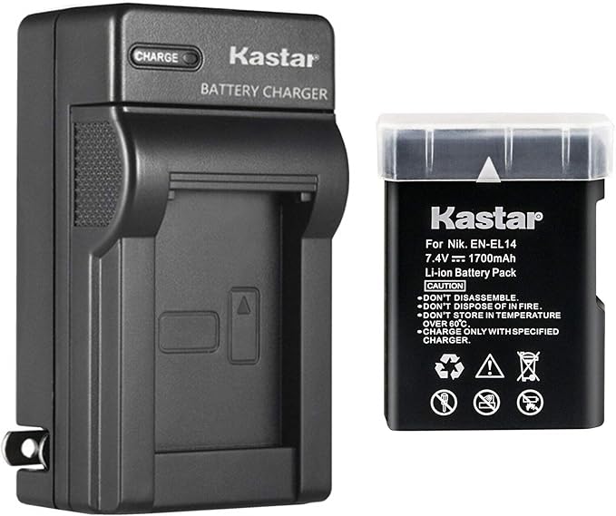 Amazon.com: Kastar 1-Pack EN-EL14 Battery and AC Wall Charger Replacement for Nikon Coolpix ...