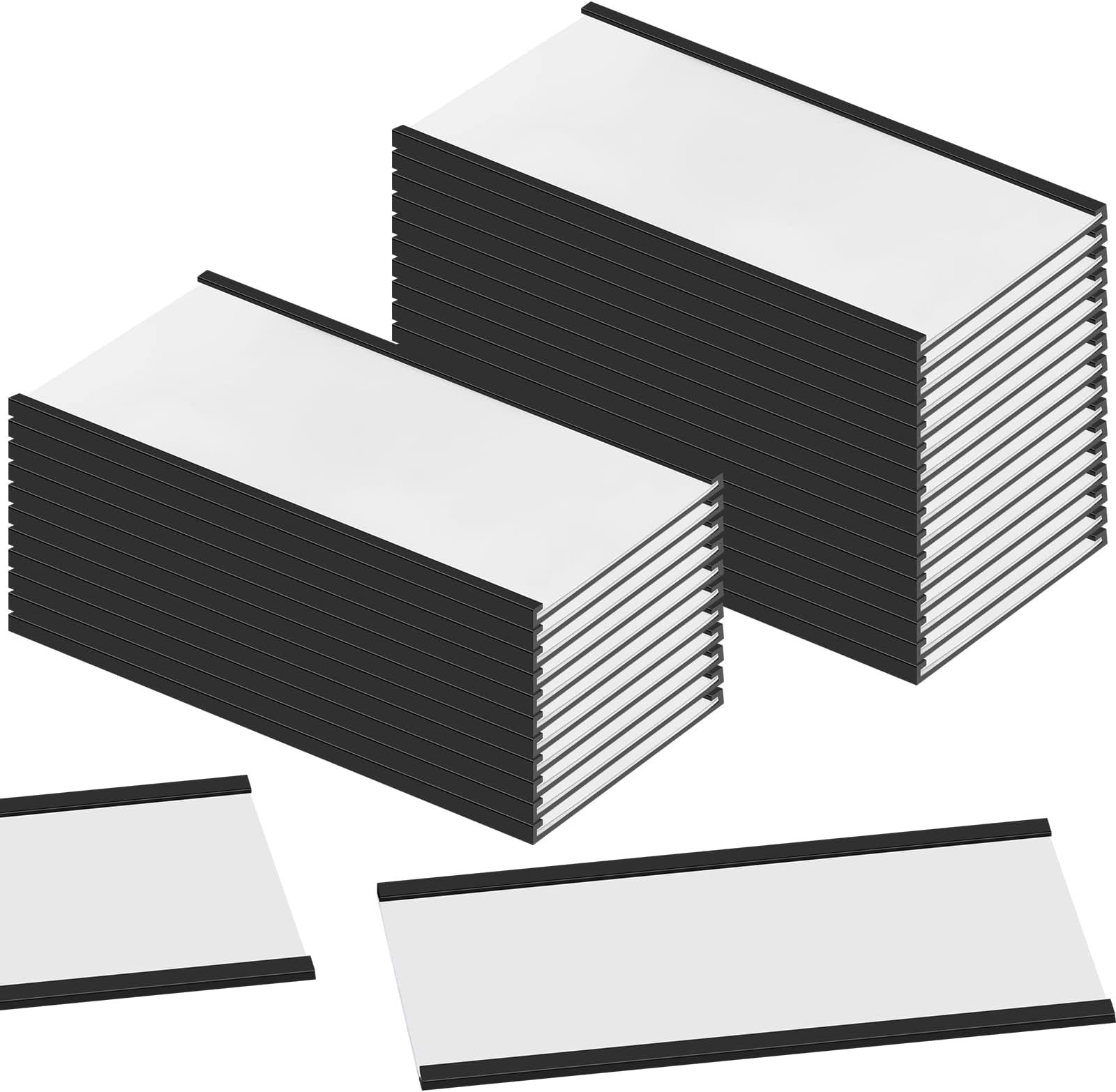 Amazon.com : Fainne 30 Pcs C Channel Magnetic Label Holder 4 x 2 inches ...
