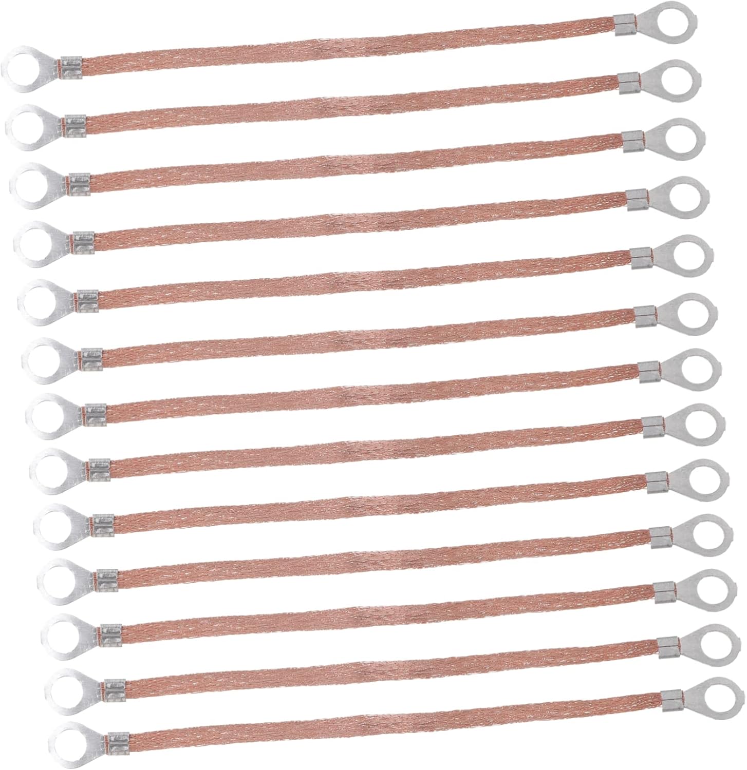 Amazon.com: TEHAUX 100pcs Copper Braided Ground Strap Ground Rod Wire ...