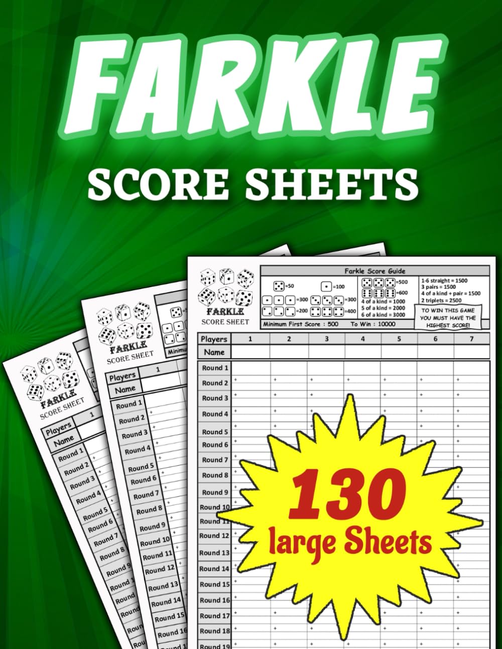 Farkle Score Sheets: Ray, Point: Amazon.com: Books