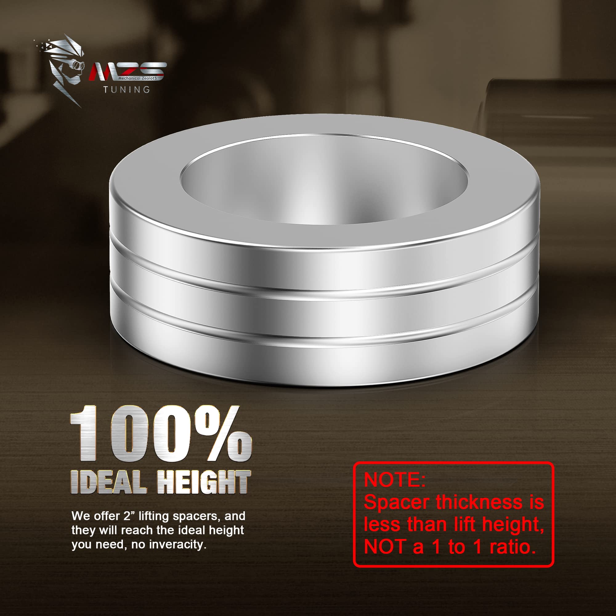 Snapklik.com : MZS 2" Front Leveling Kit Lift Strut Coil Spring Spacers ...