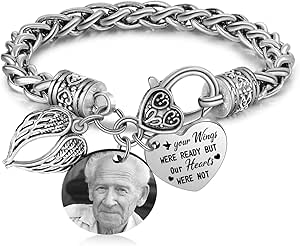 Amazon.com: Dreamgem Personalized Photo Memory Bracelets for Women Men ...