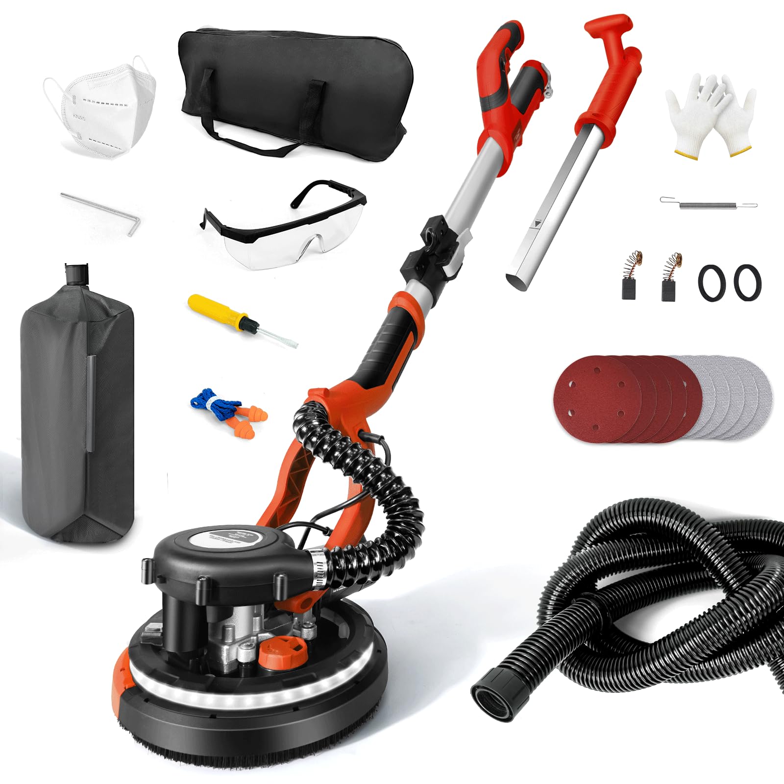 Tarlido Drywall Sander, 750W Electric Drywall Sander with Vacuum Dust ...