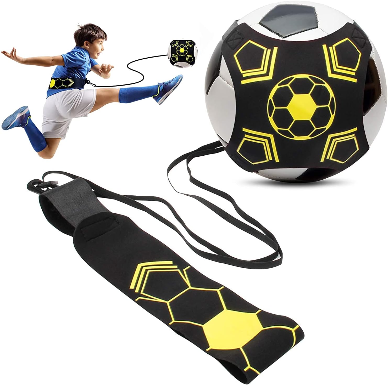 Football Kick Trainer Adjustable Soccer Trainer Kicking Belt Soccer ...