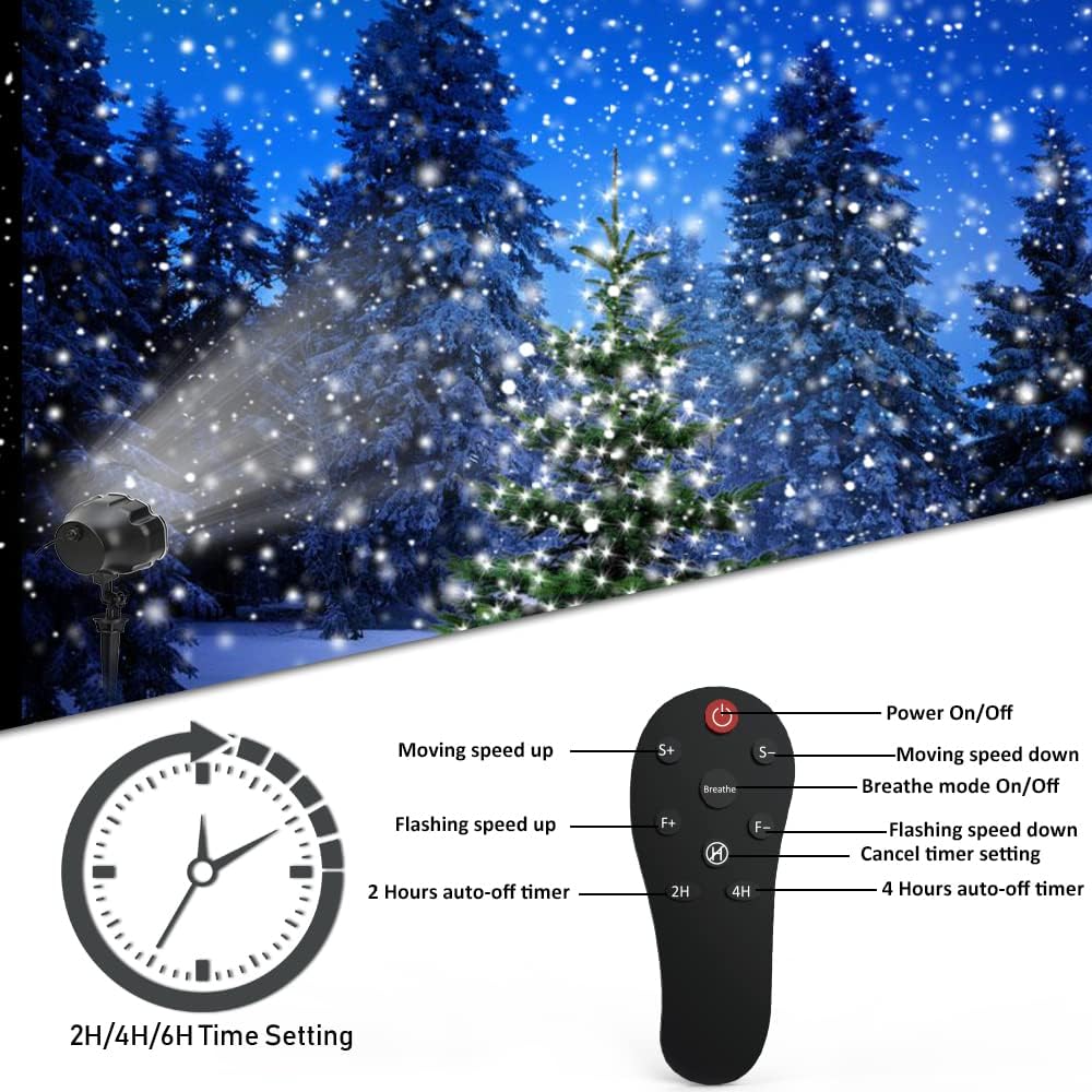 Dynamic Snowfall LED Light Projector for Holiday Australia | Ubuy