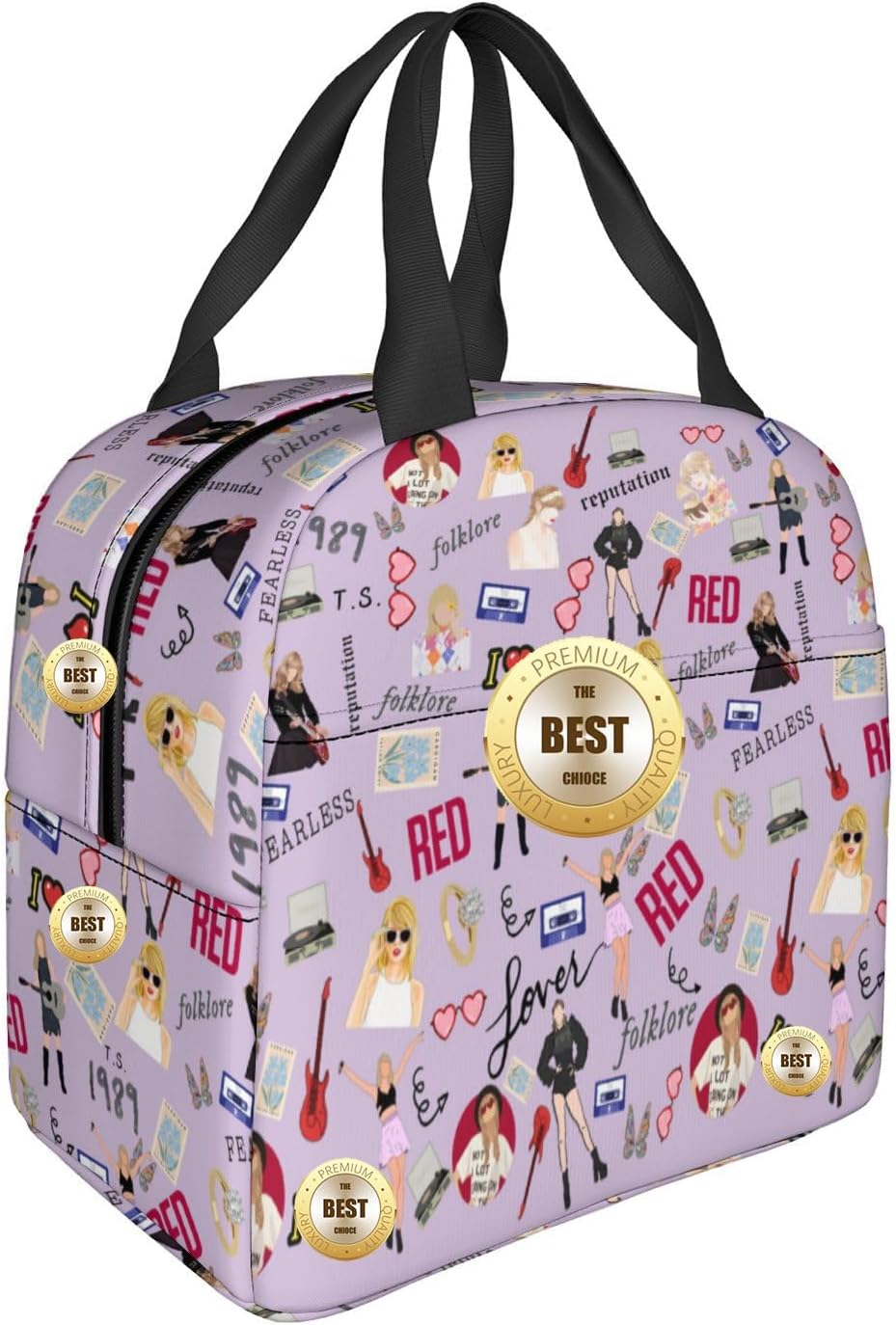 Amazon.com: HQEWNLI Women Music Lover Large Capacity 1989 Lunch Box ...