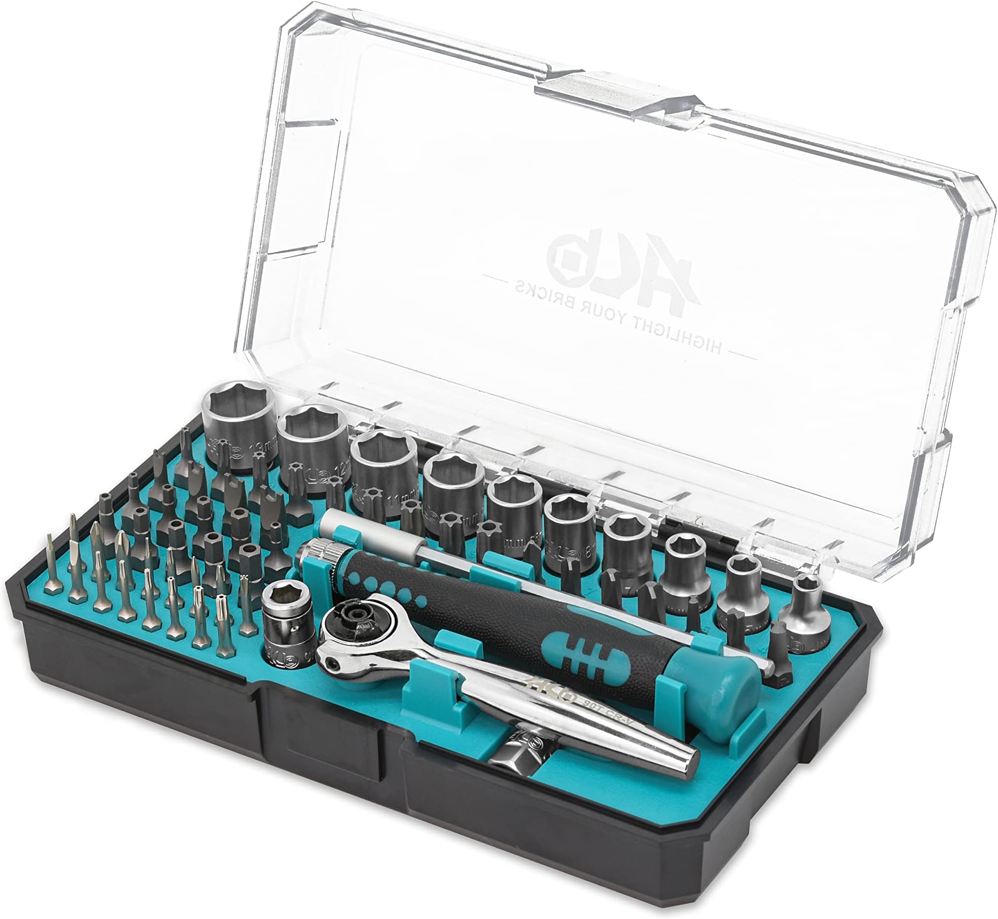 Amazon.com: HB 90-Tooth Swivel Head 270 Degree Mini Ratchet Handle ...