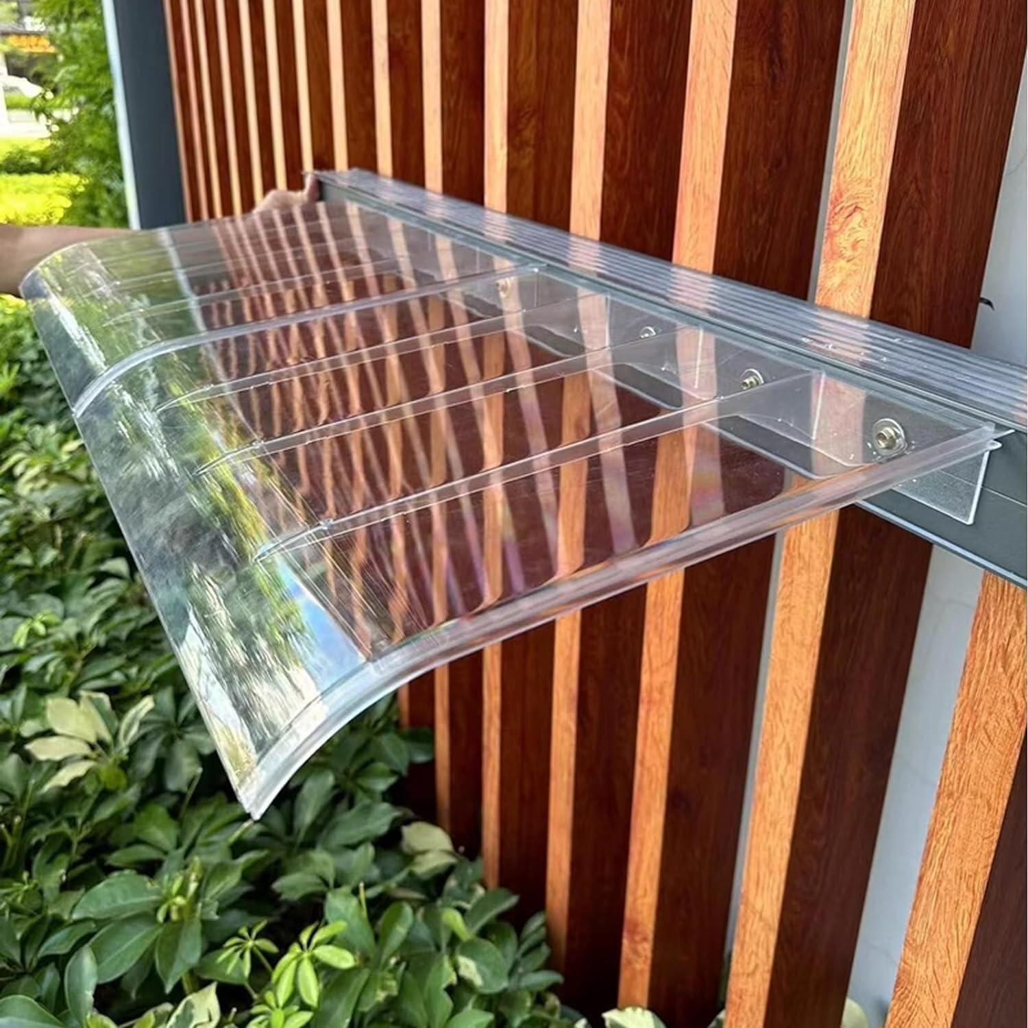 Amazon.com : Transparent Porch Awning, Curved Window and Door Awning ...