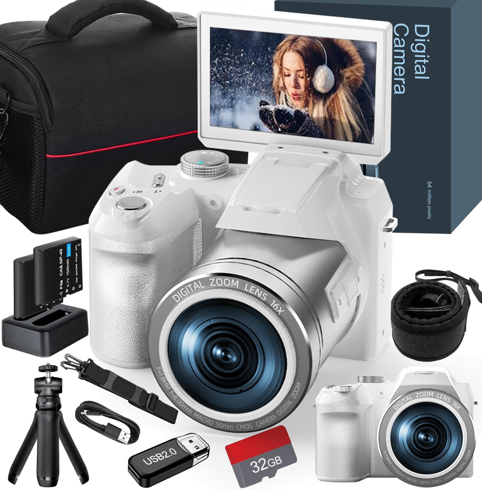Snapklik.com : Monitech Mo-S200-US-WH Camera