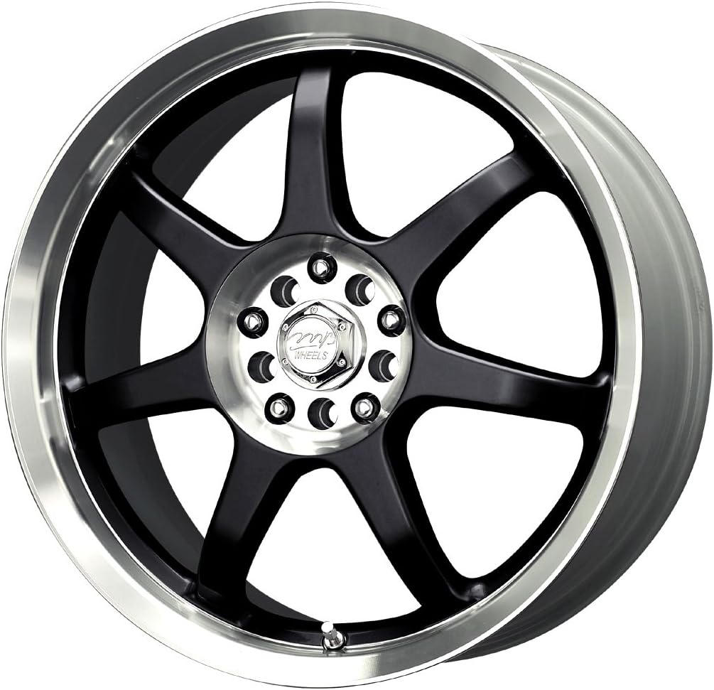 Amazon.com: MB Wheels Seven X Gloss Black Machined Wheel (16x7"/4x100mm ...
