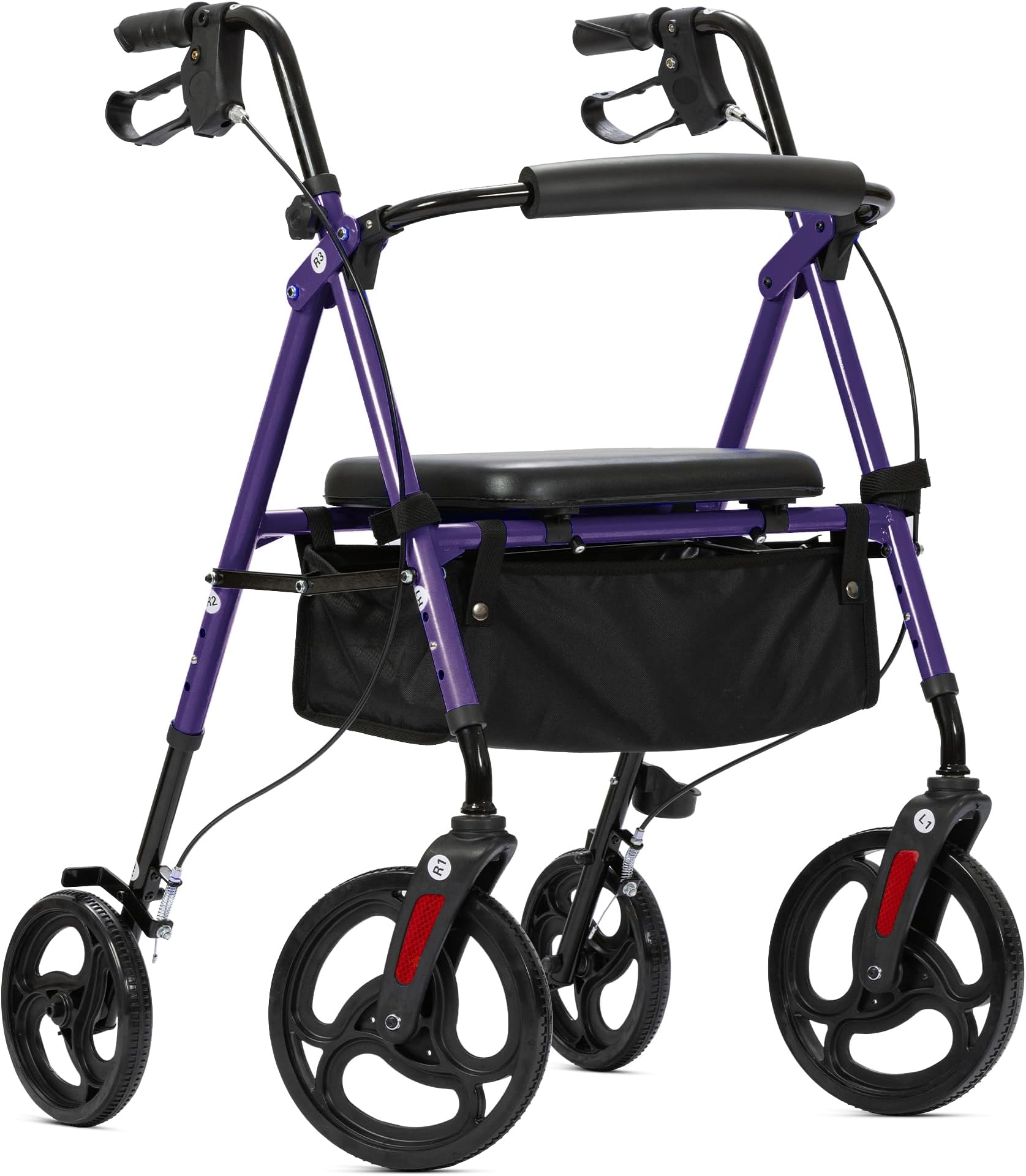 Amazon.com: RESTISLAND Rolling Walker with Padded Seat and Backrest ...