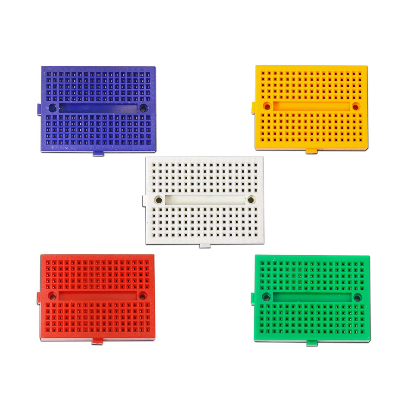 Electronic Spices Pack Of 5 Mini Small Solderless Breadboard Compatible ...