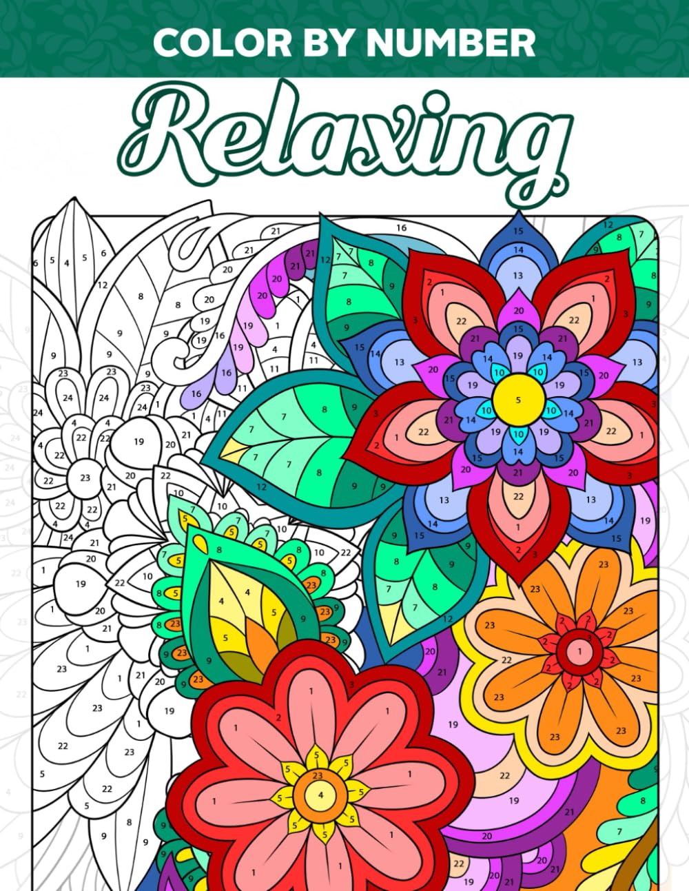 Amazon.com: Color by Number Relaxing: Coloring Book of Beautiful ...